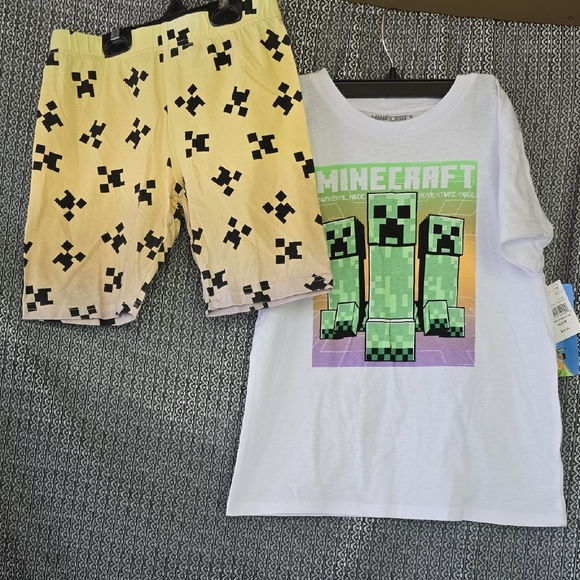 Matching Sets | Minecraft Creeper Tshirt And Shorts Set | Poshmark